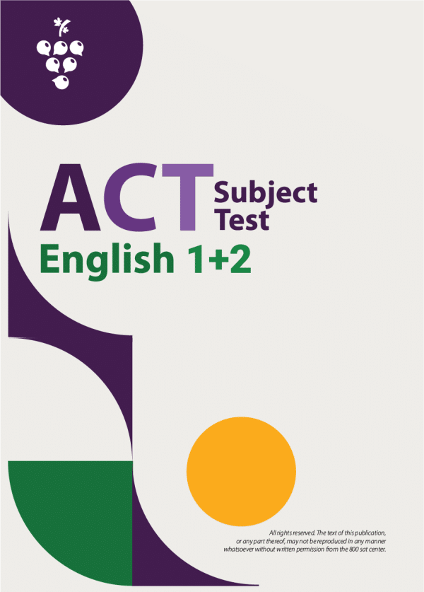 ACT Subject Test English 1 & 2 Study Guide