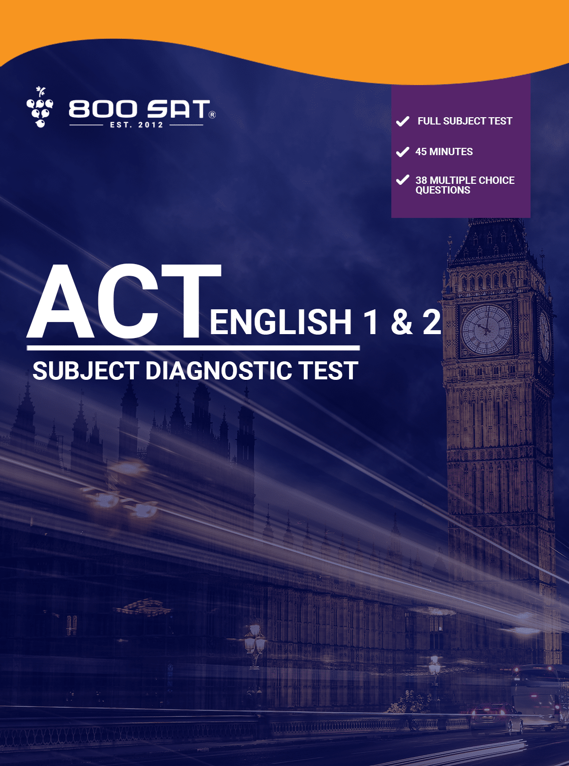 ACT Subject Test: English 1& 2 Diagnostic Test - 800 SAT - American ...