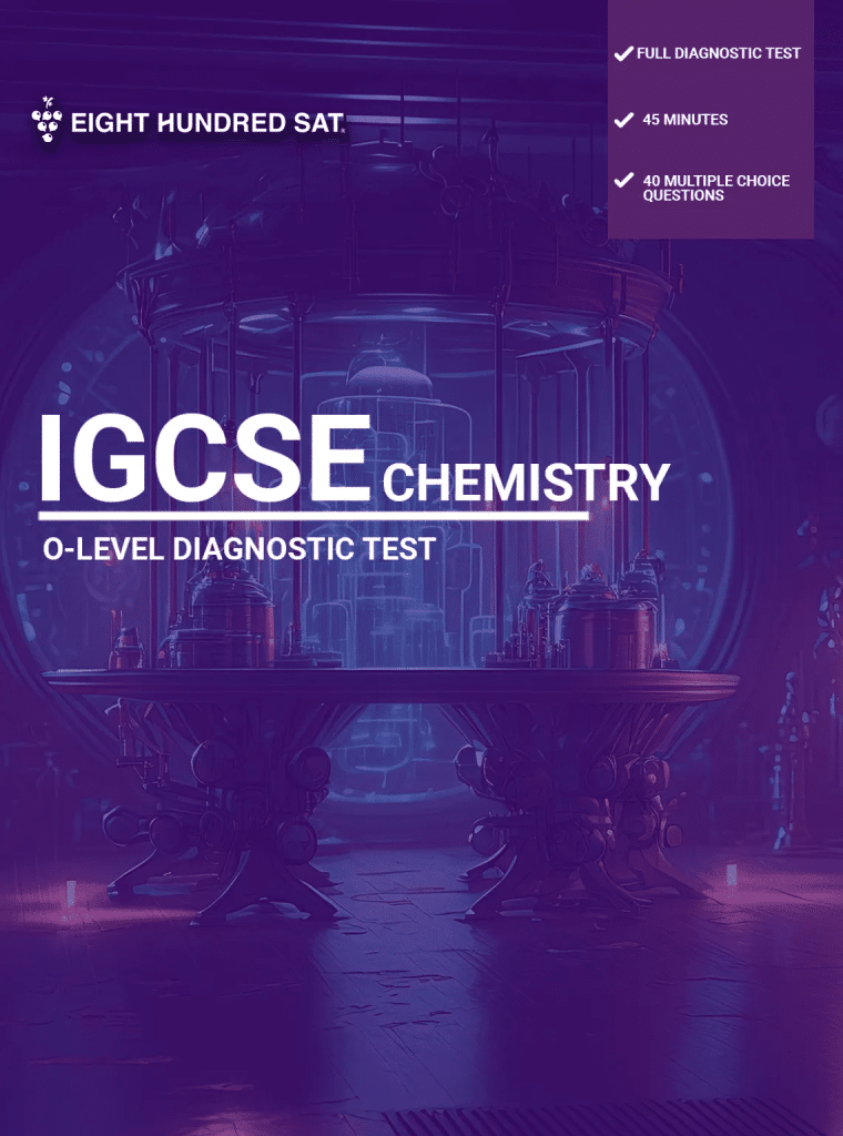 Chemistry IGCSE O-Level Diagnostic Test
