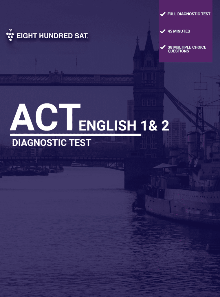 ACT Subject Test: English 1& 2 Diagnostic Test