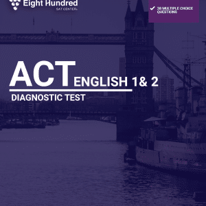 ACT Subject Test: English 1& 2 Diagnostic Test