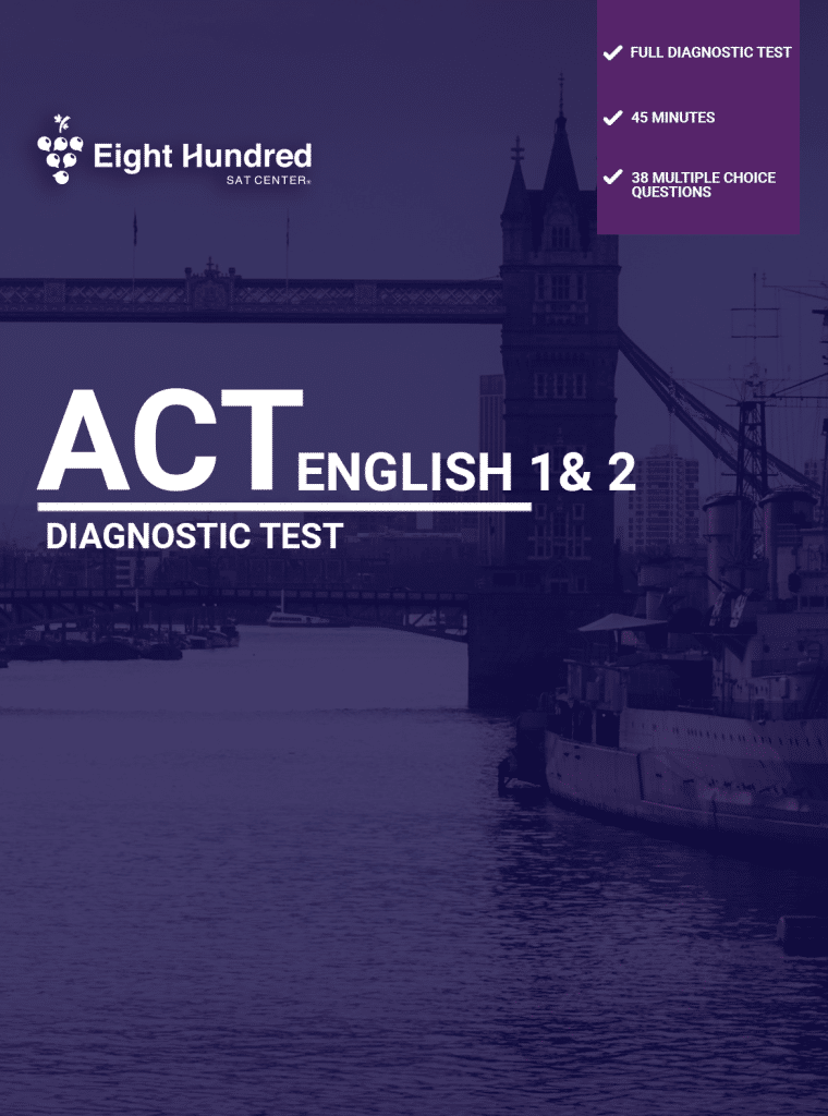 ACT Subject Test: English 1& 2 Diagnostic Test