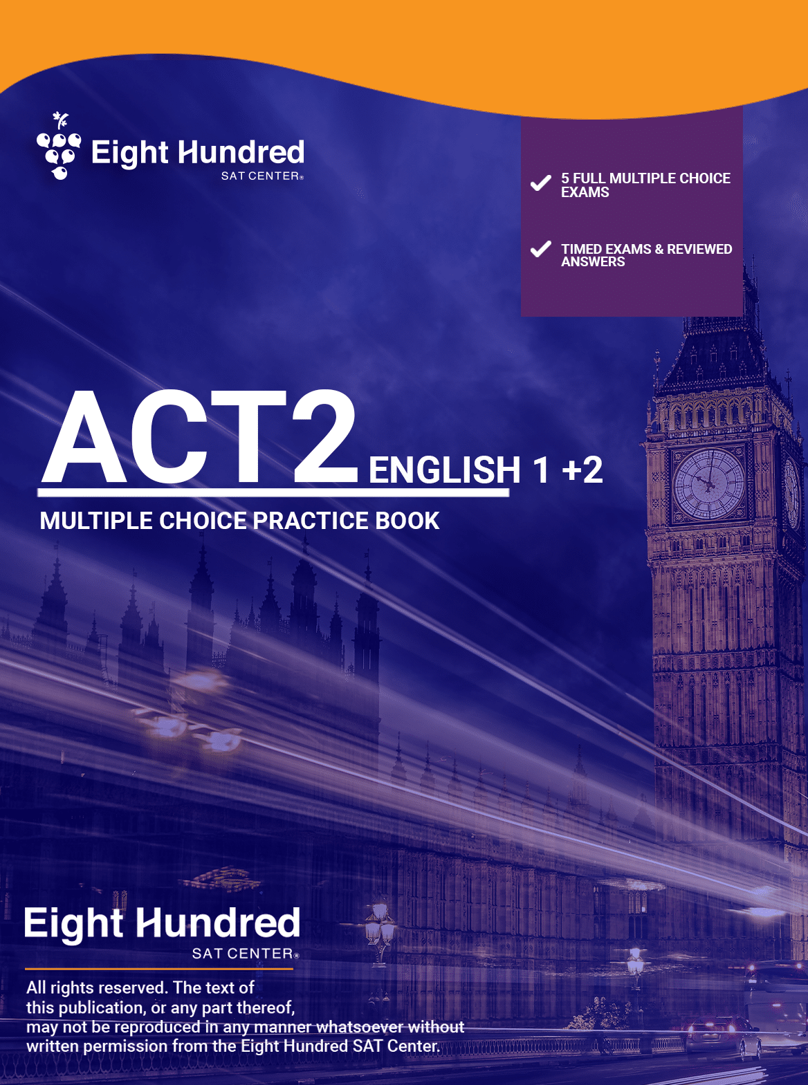 ACT Subject Test English 1+2 Practice Book