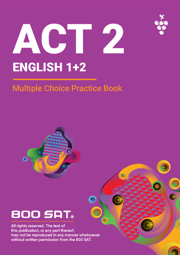 ACT Subject Test English 1+2 Practice Book