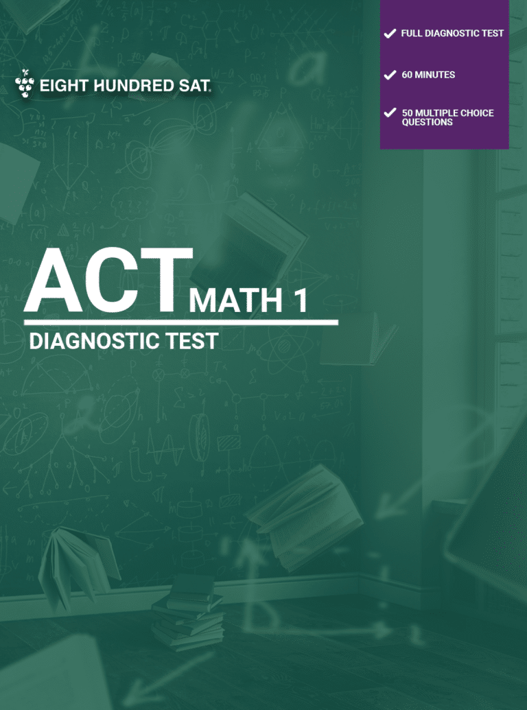 ACT Subject Test Math 1 Diagnostic Test