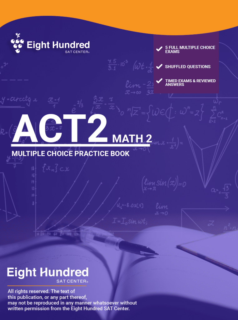 Math 2 ACT Subject Practice Book