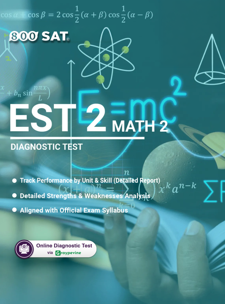EST 2 HS Math 2 Diagnostic Test - 800 SAT | AP, SAT, est, ACT 2026