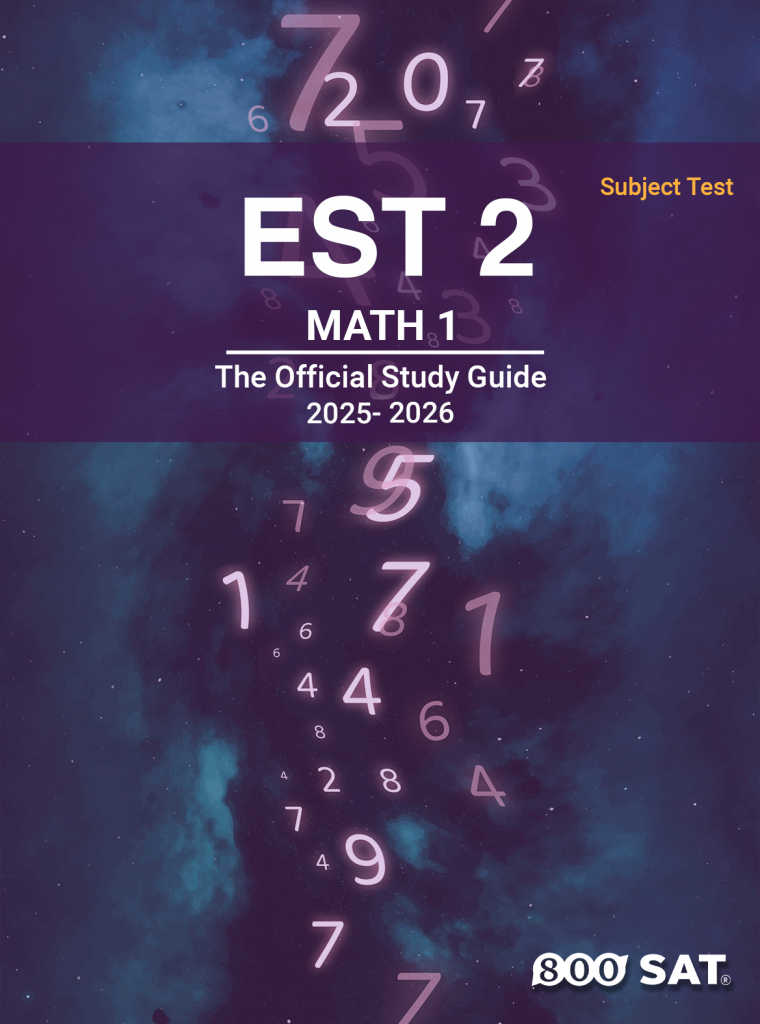EST 2 SUBJECT TEST MATH 1 STUDY GUIDE