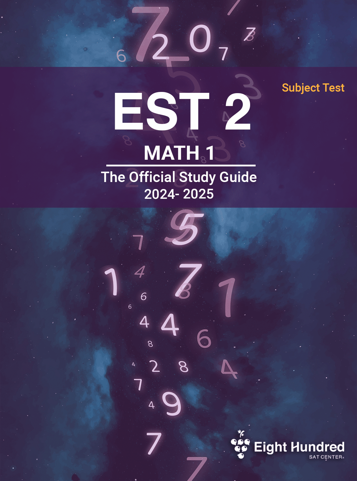 EST 2 SUBJECT TEST MATH 1 STUDY GUIDE
