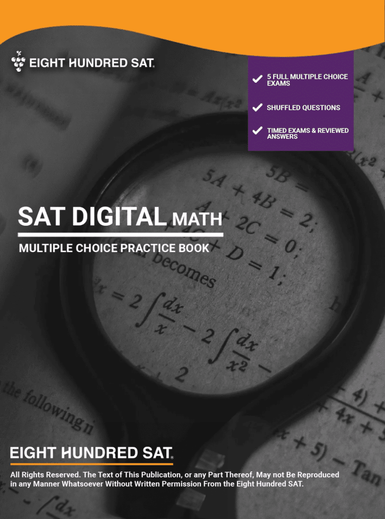 Digital SAT Math Practice Book